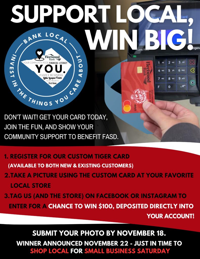 Fleetwood Tiger Custom Debit Card – Fleetwood Bank